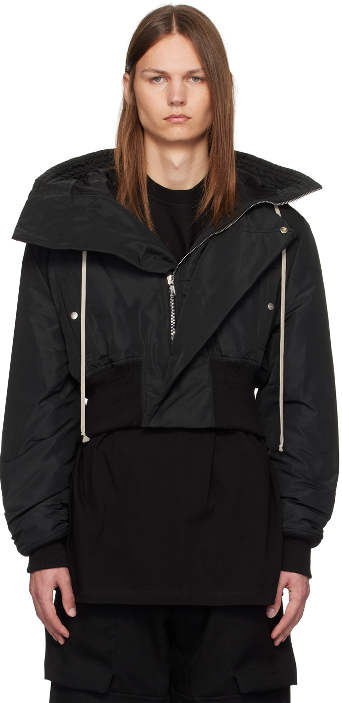 Rick Owens Porterville Alice Bomber Jacket In 09 Black - 60